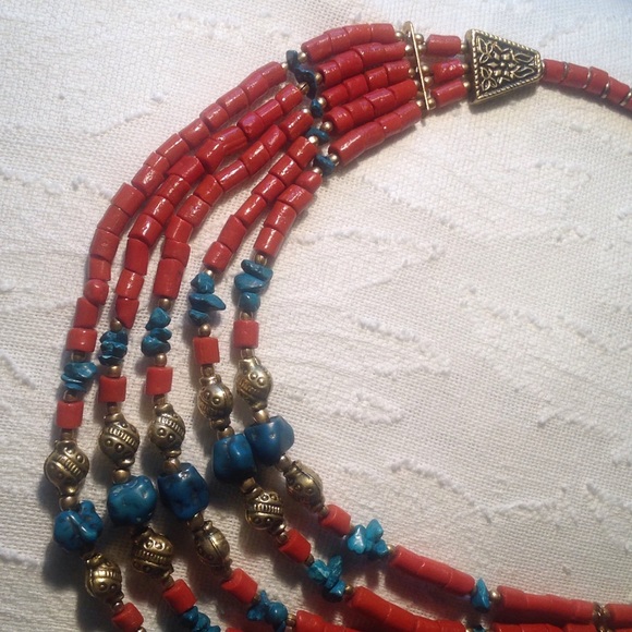 no brand | Jewelry | Nwot Stunning Red Neckless | Poshmark