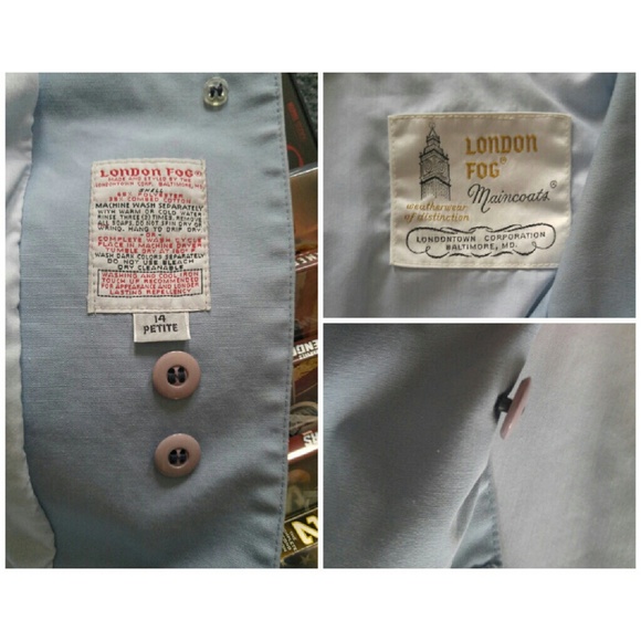 London Fog | Jackets & Coats | Vintage London Fog 97s Powder Blue ...