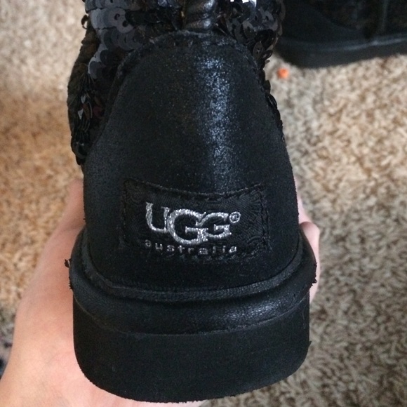 UGG | Shoes | Black Sequin Uggs | Poshmark