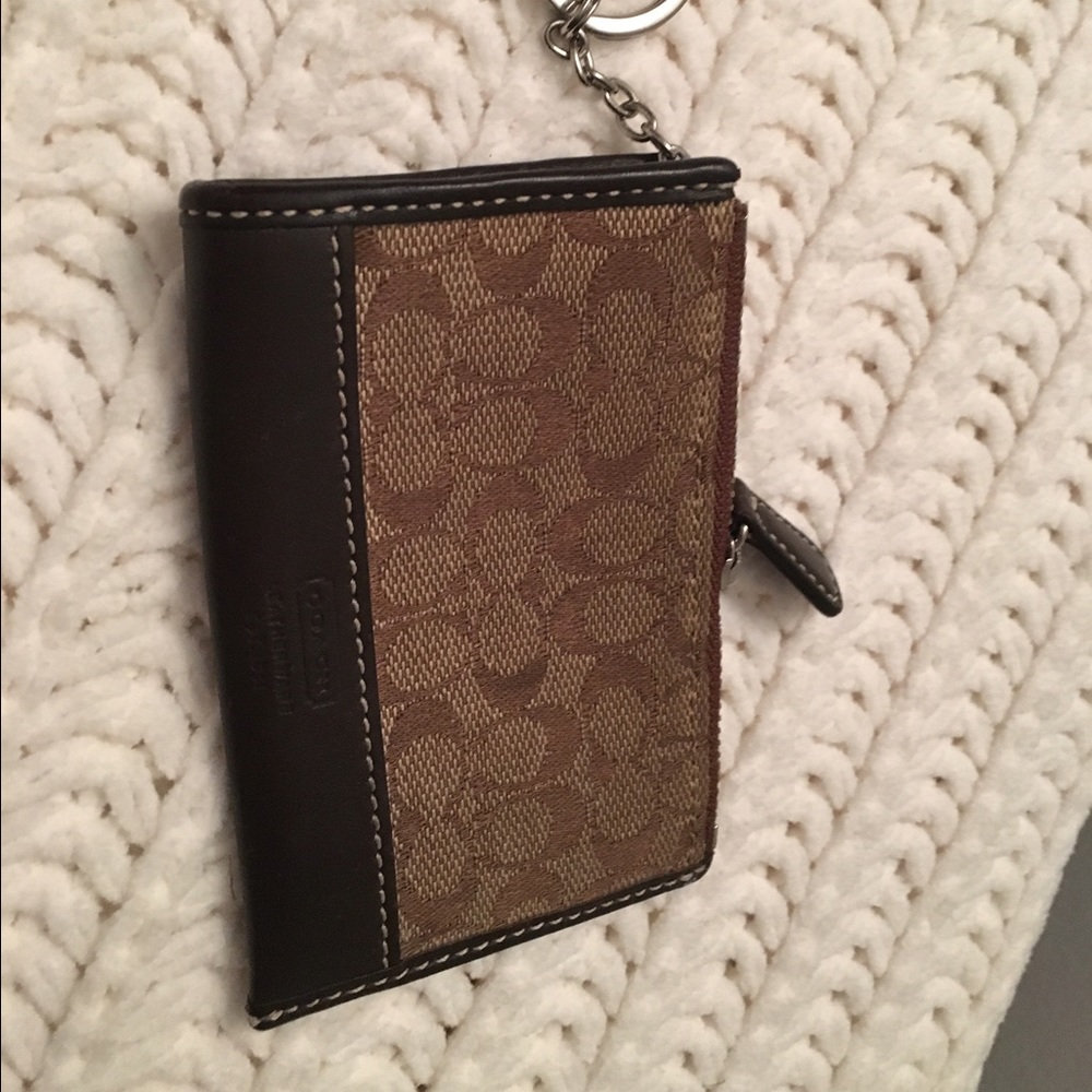 Authentic Coach Change/Card Holder - Gem