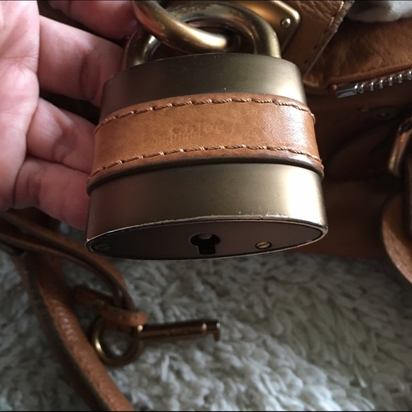 Chloe | Bags | Authentic Chloe Paddington Padlock Purse Tan | Poshmark