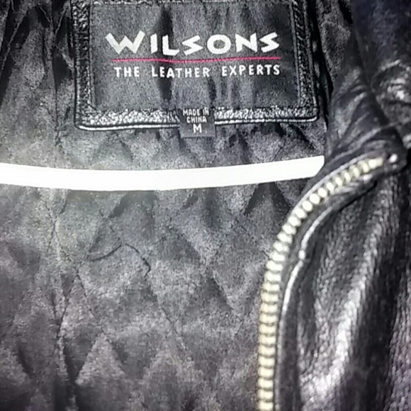 Wilsons Leather | Jackets & Coats | Wilsons Black Leather Trench Coat ...