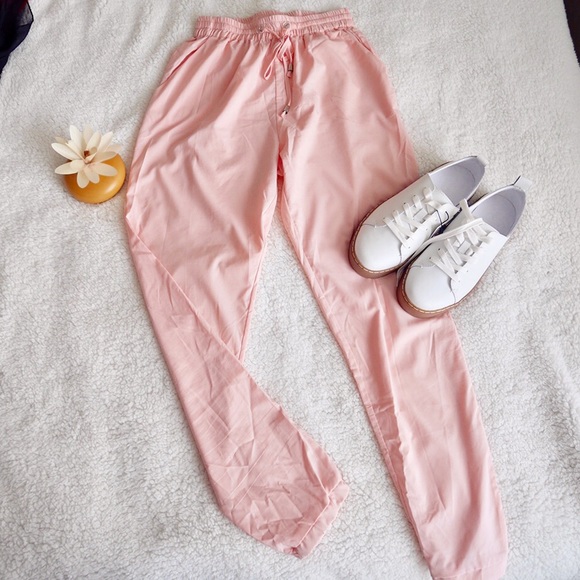 Pants & Jumpsuits | Light Pink Draw String Pants | Poshmark