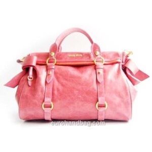 Miu Miu | Bags | Miu Miu Tote Pink Handbag | Poshmark