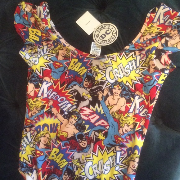 Urban Outfitters | Tops | Dc Comics X Undergirl Bam Pow Bodysuit | Poshmark