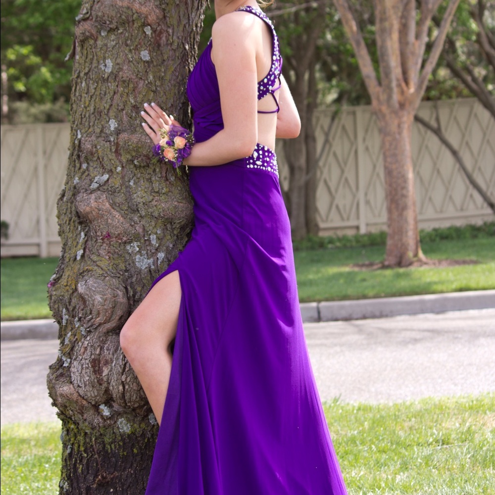 Royal Purple Prom Dress - Gem