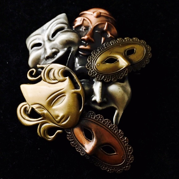 Vintage | Jewelry | Mask Pin | Poshmark