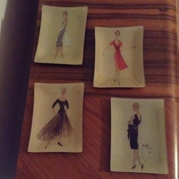 Accents | Set Of 4 Parisian Fashion Plates | Poshmark