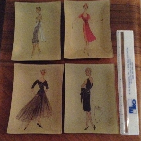 Accents | Set Of 4 Parisian Fashion Plates | Poshmark