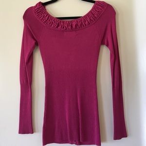 Guess | Sweaters | Pink Off The Shoulders Guess Sweater | Poshmark