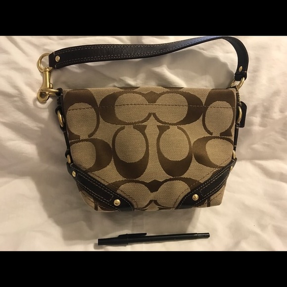 Coach | Bags | Authentic Coach Signature Small Shoulder Bag | Poshmark