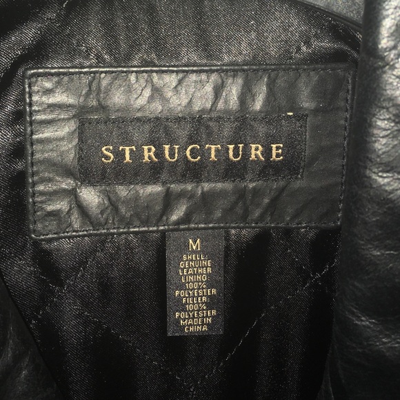 Structure | Jackets & Coats | Structure Real Leather Jacket Men | Poshmark