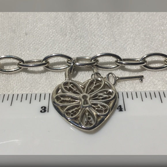 Tiffany & Co. | Jewelry | Tiffany Large Filigree 925 Key Bracelet 75 ...
