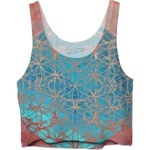 Tops | Sacred Geometry Crop Top | Poshmark