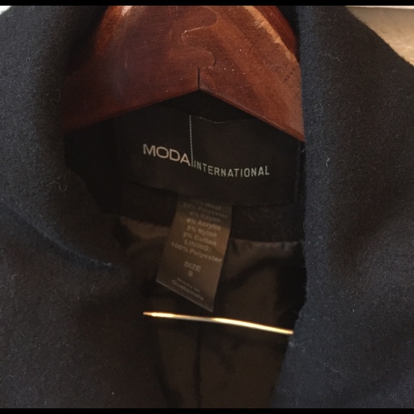 Moda International | Jackets & Coats | Stylish Black Wool Coat | Poshmark