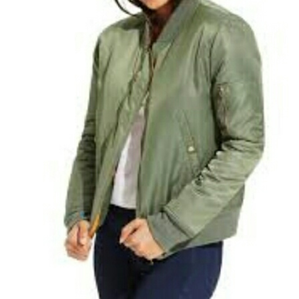 Green Bomber Style Jacket - Gem