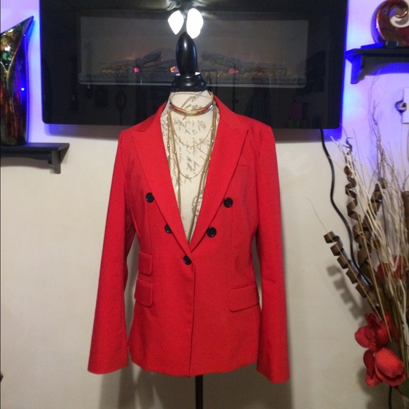 Express | Jackets & Coats | Red Blazer By Express | Poshmark