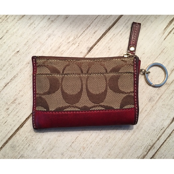 Coach | Bags | Coach Leatherfabric Card Case | Poshmark