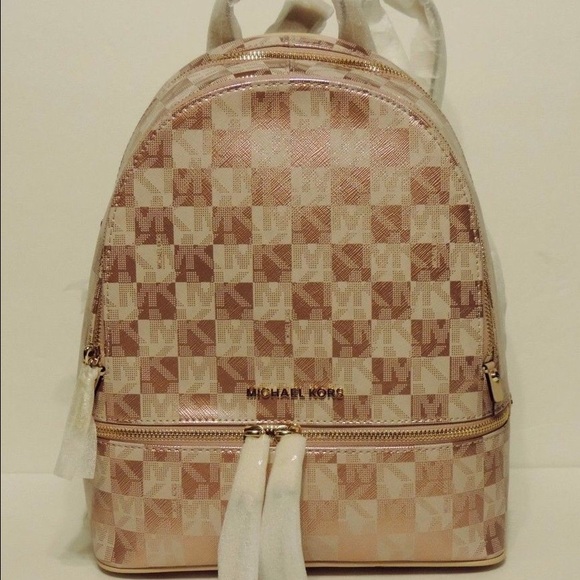 MICHAEL Michael Kors | Bags | Iso Iso Iso Michael Kors Rose Gold ...