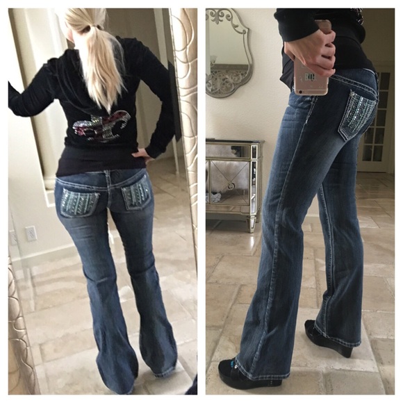 Vanity | Jeans | Vanity Bootcut Blue Jeans Stretch Low Rise Curvy ...