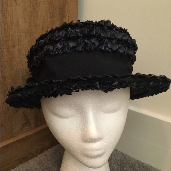 Accessories | Vintage Deep Purple Raffia Hat | Poshmark