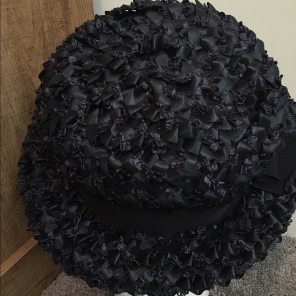 Accessories | Vintage Deep Purple Raffia Hat | Poshmark