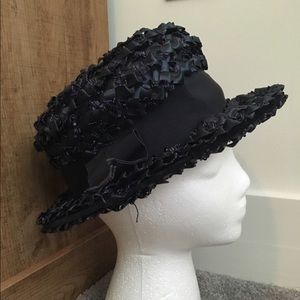 Accessories | Vintage Deep Purple Raffia Hat | Poshmark