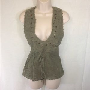 Express | Sweaters | Green Knot Express Sweaterm | Poshmark