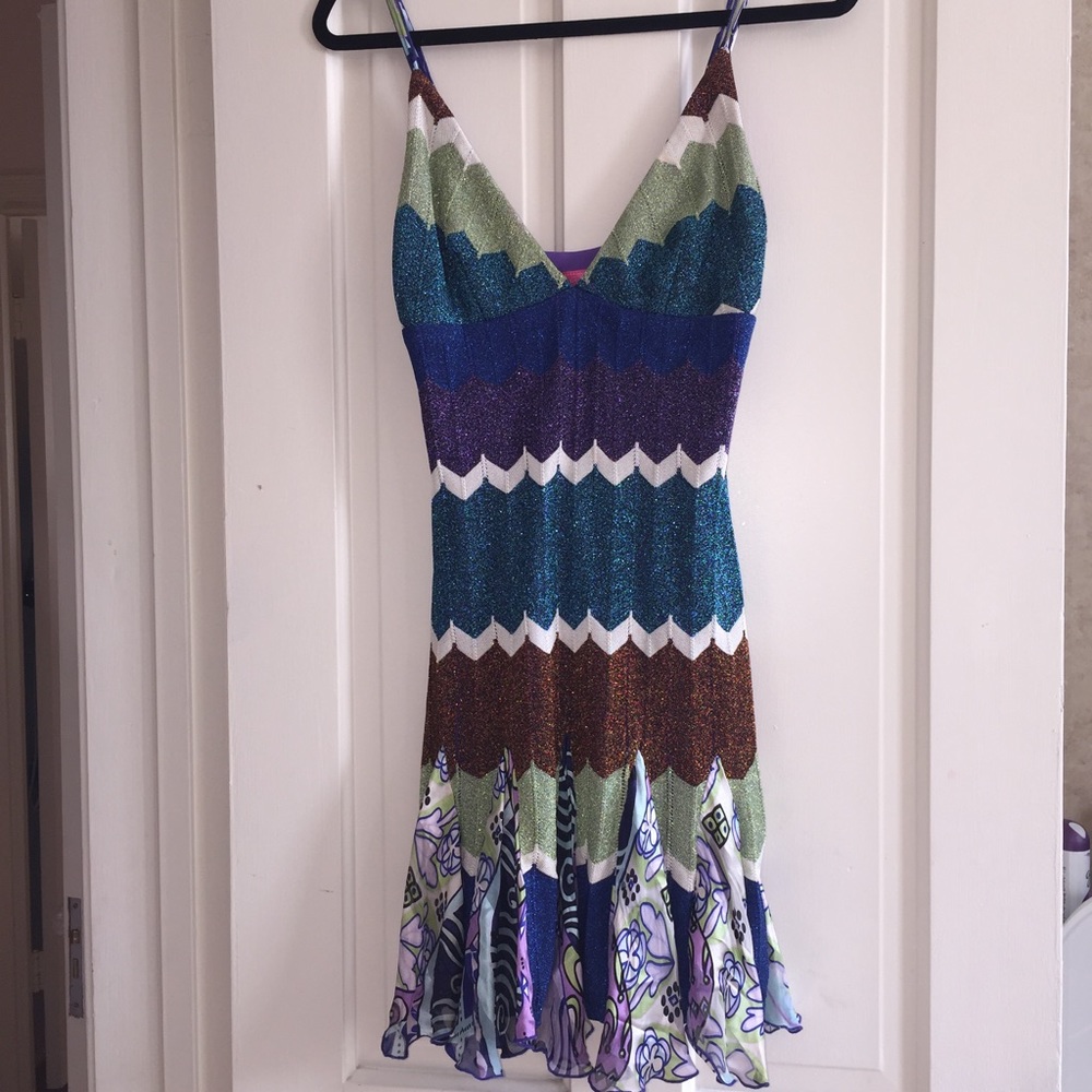 Y2k Ginger + Java Chevron Crochet Dress Seen On Paris… - Gem