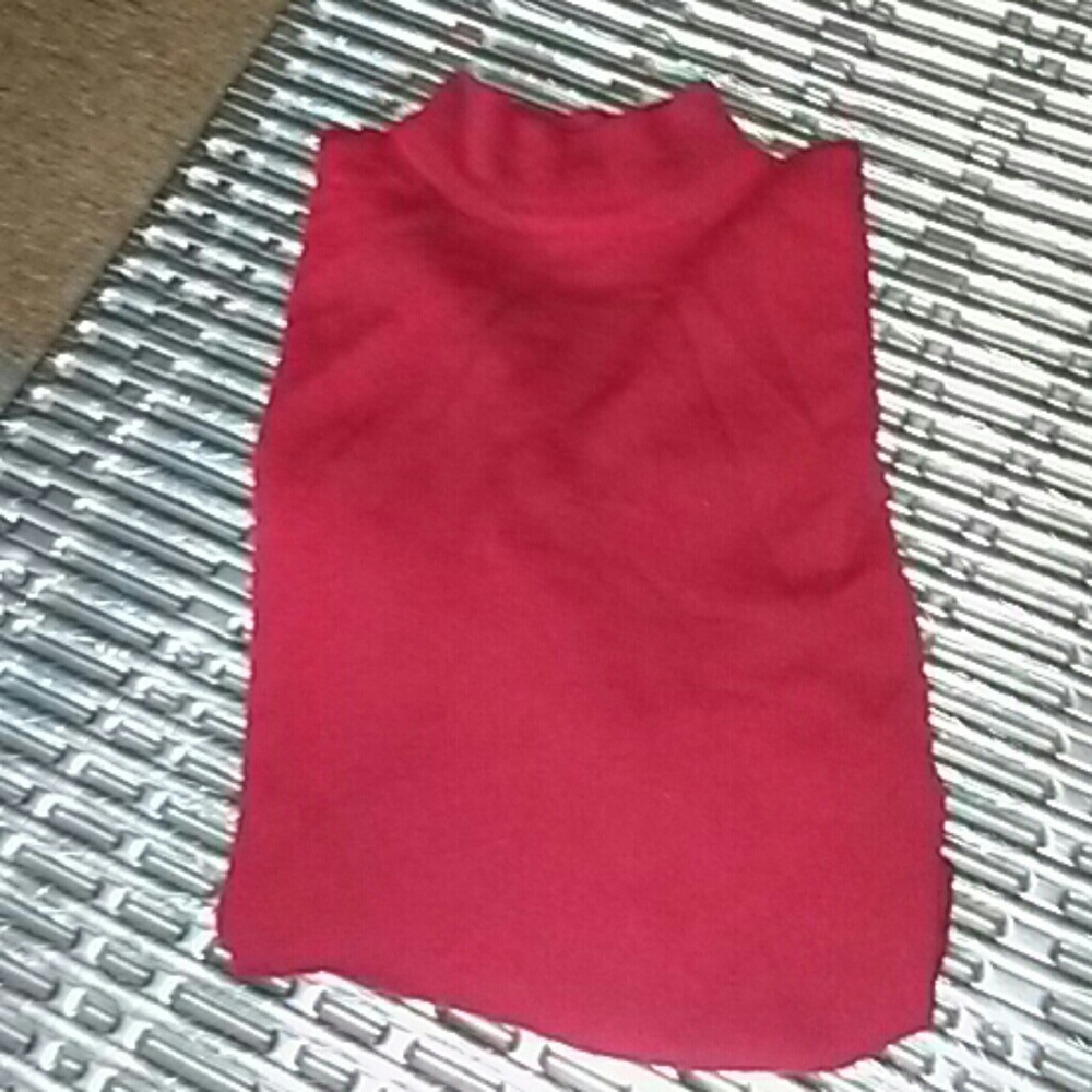 Candy Apple Red Turtleneck Sweater - Gem