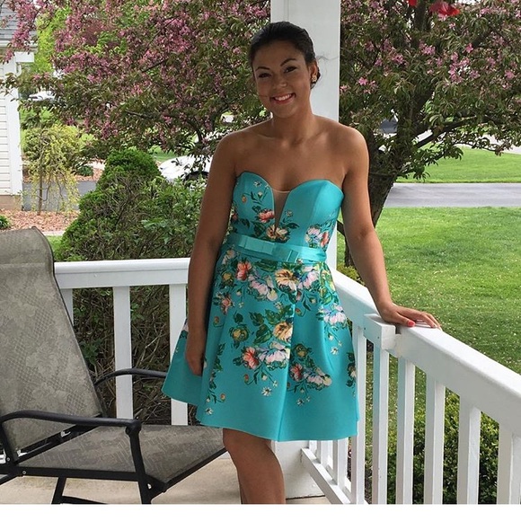 hannah s | Dresses | Floral Prom Dress | Poshmark