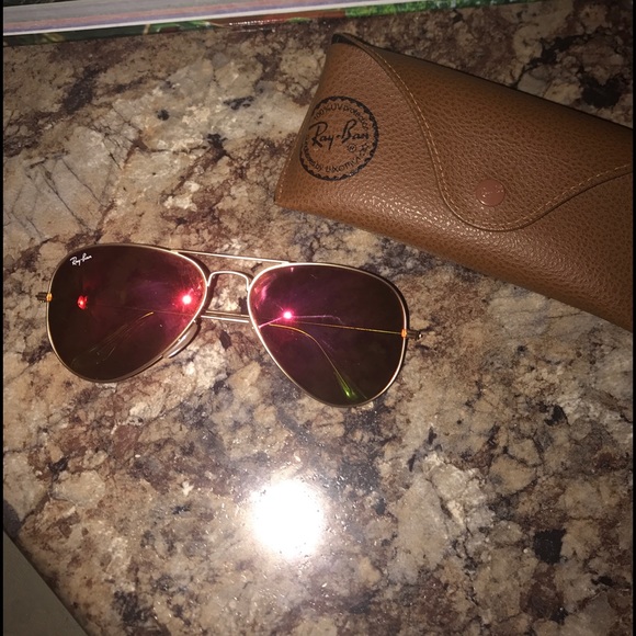 Ray-Ban | Accessories | Ray Ban Sunnies Fairly Worn Flash Lenses | Poshmark