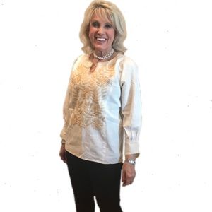 Cielito Lindo | Tops | New Handmade Embroidered Boho Ethnic Blouse Top ...