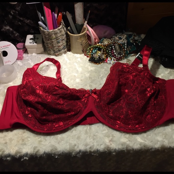 torrid | Intimates & Sleepwear | Torrid Red Lace Unlined Demi Bra Nwt ...