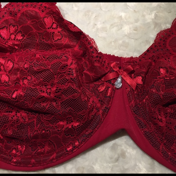 torrid | Intimates & Sleepwear | Torrid Red Lace Unlined Demi Bra Nwt ...