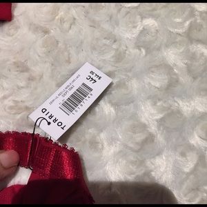 torrid | Intimates & Sleepwear | Torrid Red Lace Unlined Demi Bra Nwt ...