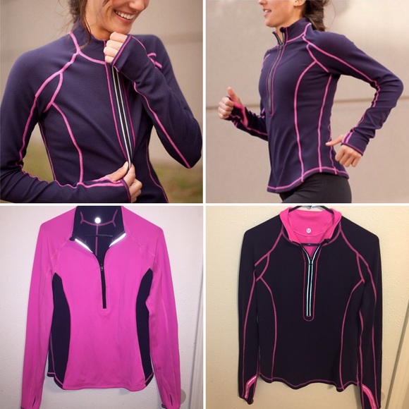 lululemon athletica | Tops | Lululemon Reversible Uturn Pullover Hot ...