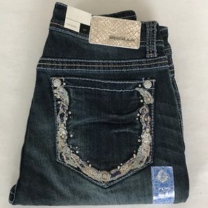 30% off Grace in LA Denim - NWT GRACE IN LA Mid Embellished Easy ...