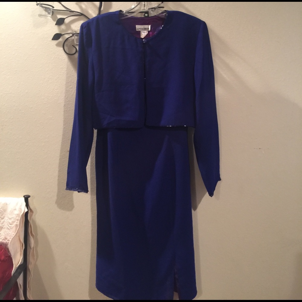 After Dark Evening Dress With Blazer - Gem