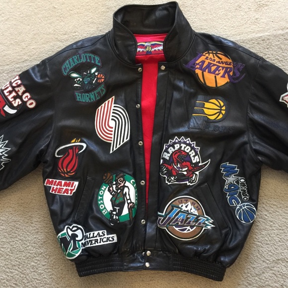 Jeff Hamilton | Jackets & Coats | Vintage Jeff Hamilton Leather Nba ...
