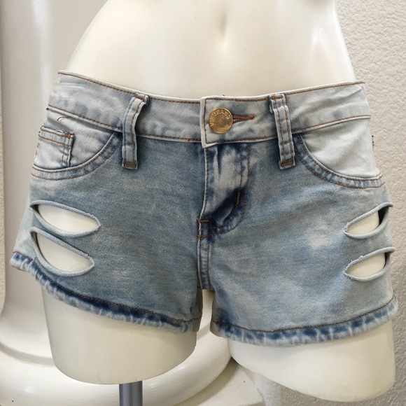 VIP | Shorts | Vip Jean Denim Short Shorts Light Blue Lowrise | Poshmark