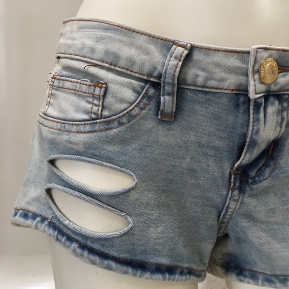VIP | Shorts | Vip Jean Denim Short Shorts Light Blue Lowrise | Poshmark