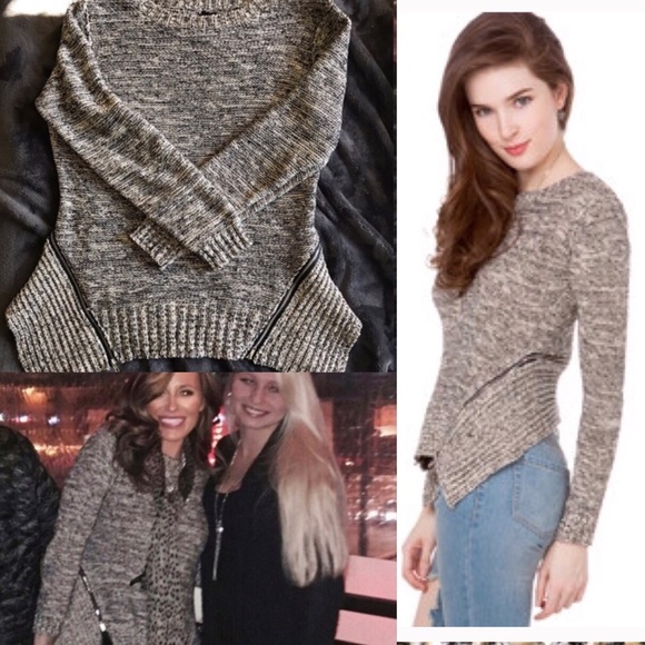 Aryn K | Sweaters | Unique Aryn K Side Zip Detachable Knit Swearer ...