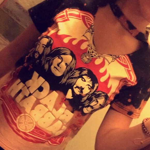 PacSun | Tops | Distressed Band Tee | Poshmark