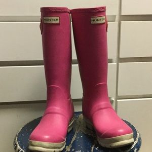 33% off Hunter Boots Shoes - Hunter hot pink matte boots size 7 from ...
