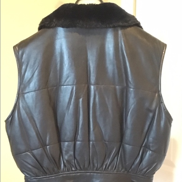Andrew Marc | Jackets & Coats | Andrew Marc Leather Vest With Faux ...