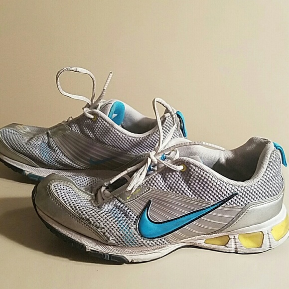 Nike | Shoes | Silver Nike Air Running Sneakers | Poshmark