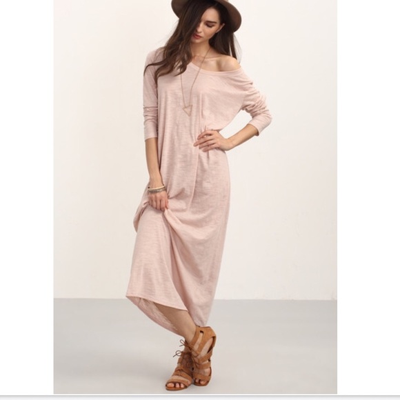 Dresses | Casual Long Sleeve Maxi Shift Dress | Poshmark