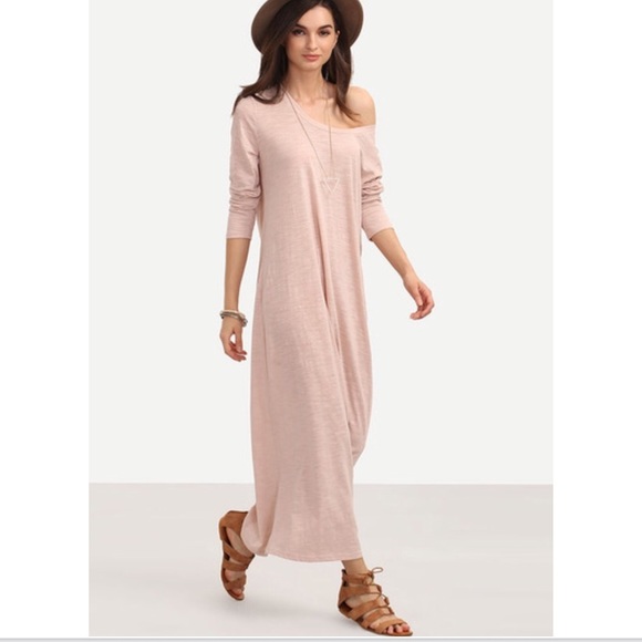 Dresses | Casual Long Sleeve Maxi Shift Dress | Poshmark