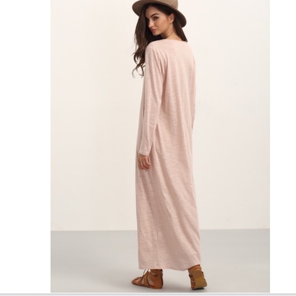 Dresses | Casual Long Sleeve Maxi Shift Dress | Poshmark